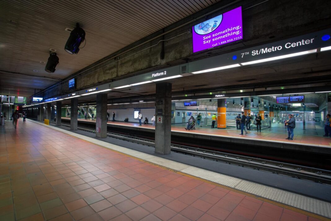 DTLA's 7th Street Metro Center Station Is Getting a Bright New Makeover ...